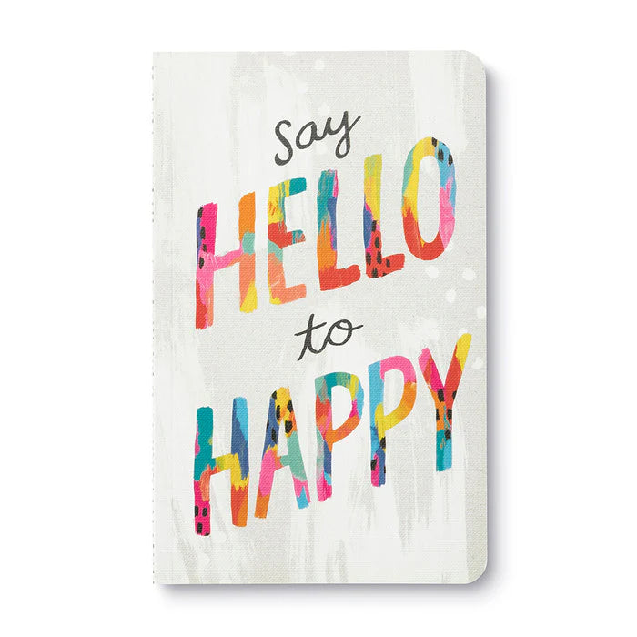 WRITE NOW JOURNAL SAY HELLO TO HAPPY - Guided Journals | Artisanal ...