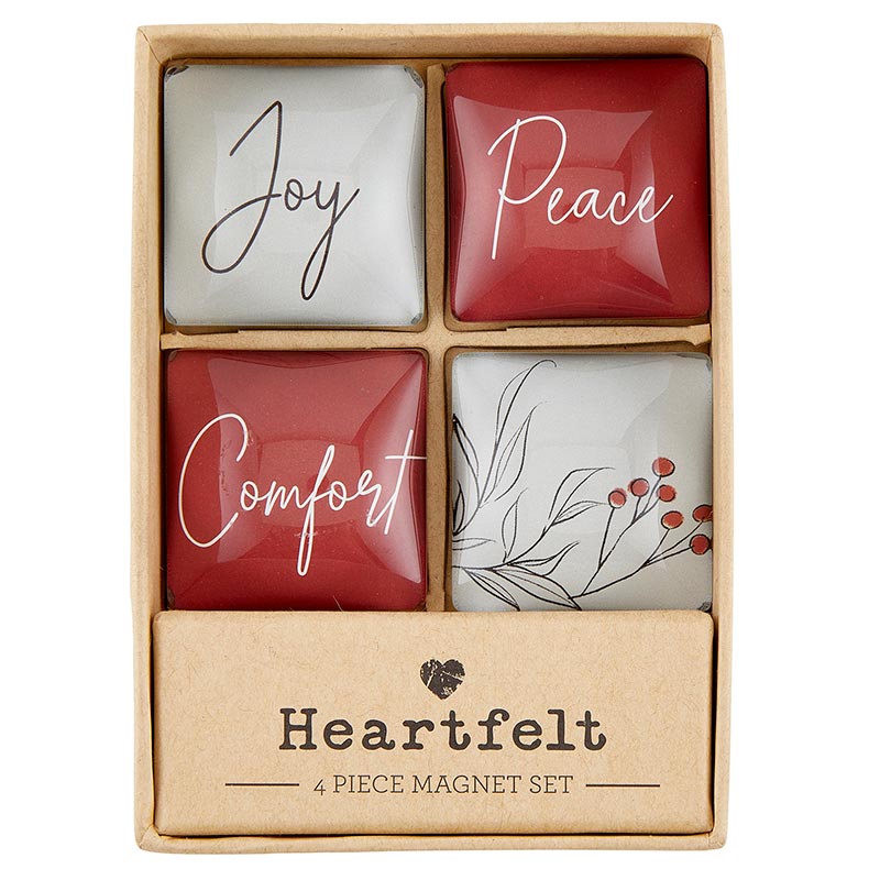 Magnet Set/4 - Joy and Peace - Office Accessories | Artisanal ...