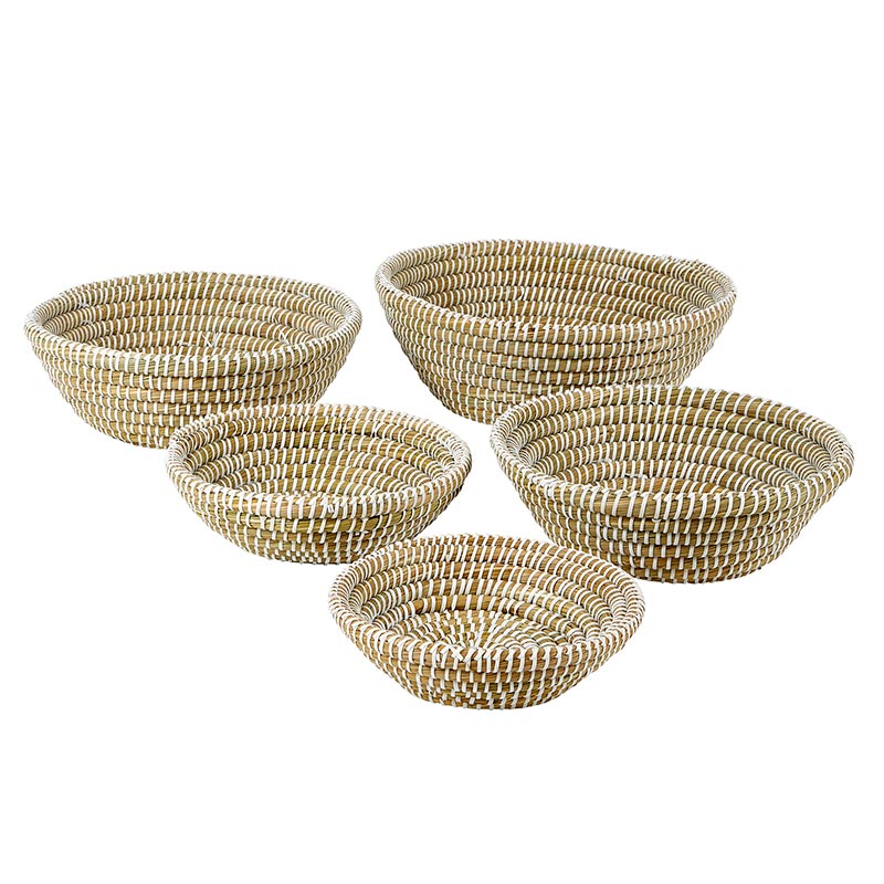 Seagrass Basket Set - Weaved Bowl - Trays & Baskets | Artisanal ...
