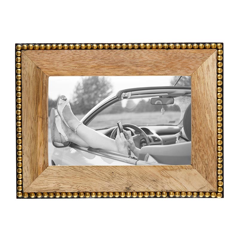 Wooden Beaded Photo Frame - Photo Frames | Artisanal – Artisanal New ...