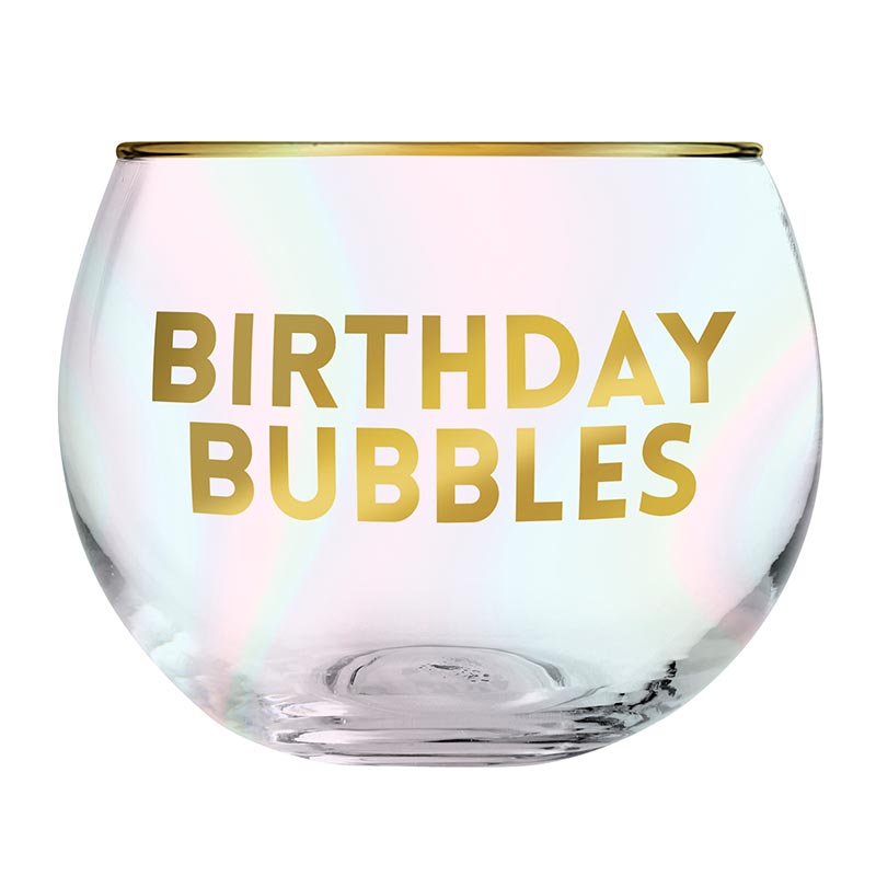 Roly Poly Glass - Bday Bubbles - Water & Wine Tumblers | Artisanal ...