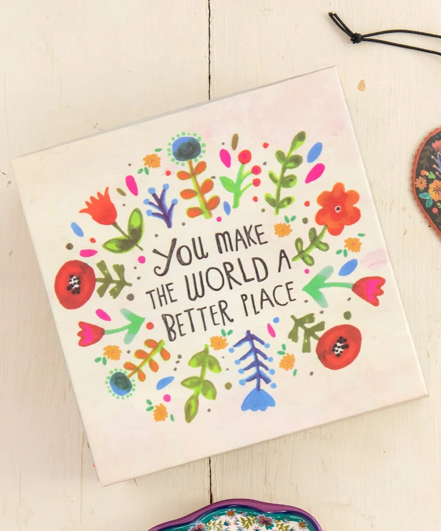 HAPPY BOX YOU MAKE THE WORLD BETTER - Trinket Boxes | Artisanal ...